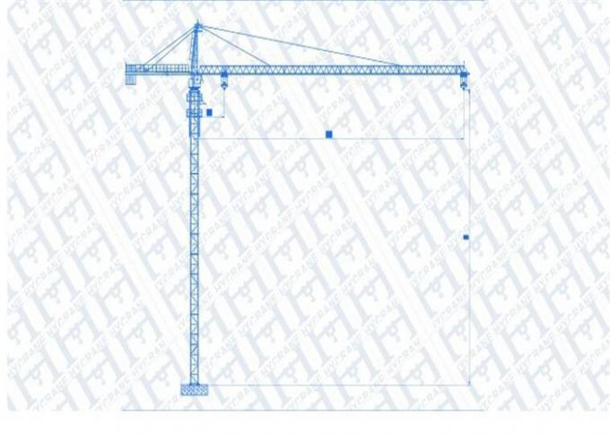 H3 / 36B ทาวเวอร์เครนก่อสร้าง 60m 12 ตัน Luffing ทาวเวอร์เครน
